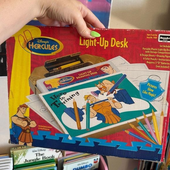 Disney | Toys | 997 Hercules Lite Up Drawing Desk Lite Up Desk Only ...